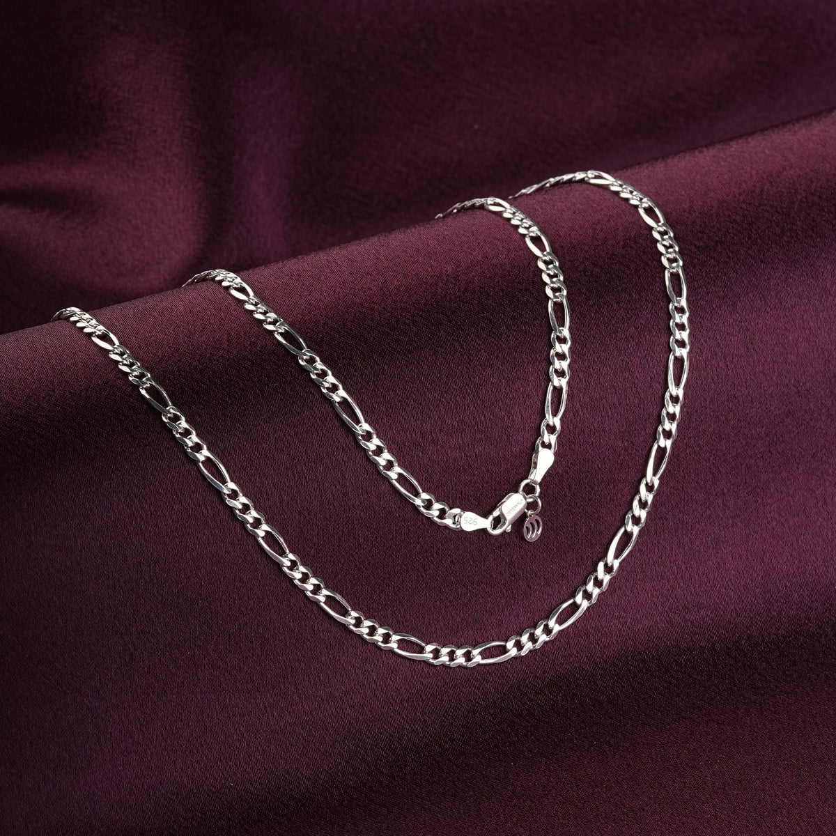 Silver italian chain for mens 24 inches.