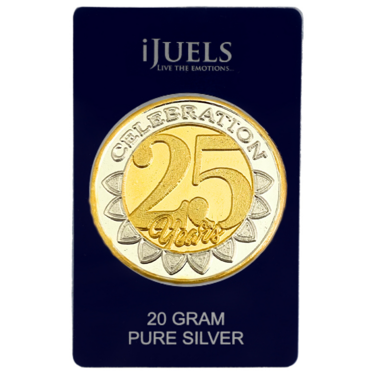 20 Grams 999 Fine silver 25th anniversary 20 Grams Silver Coins For Gi